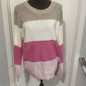 MACARON | Tops | Macaron Multi Color Knit Sweater | Poshmark